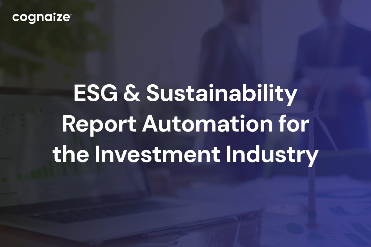 Case Study: ESG and Sustainability Report Automation